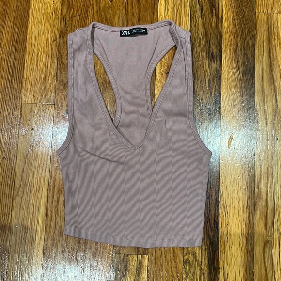 Zara | Tops | Zara Ribbed Crop Tank Top | Poshmark
